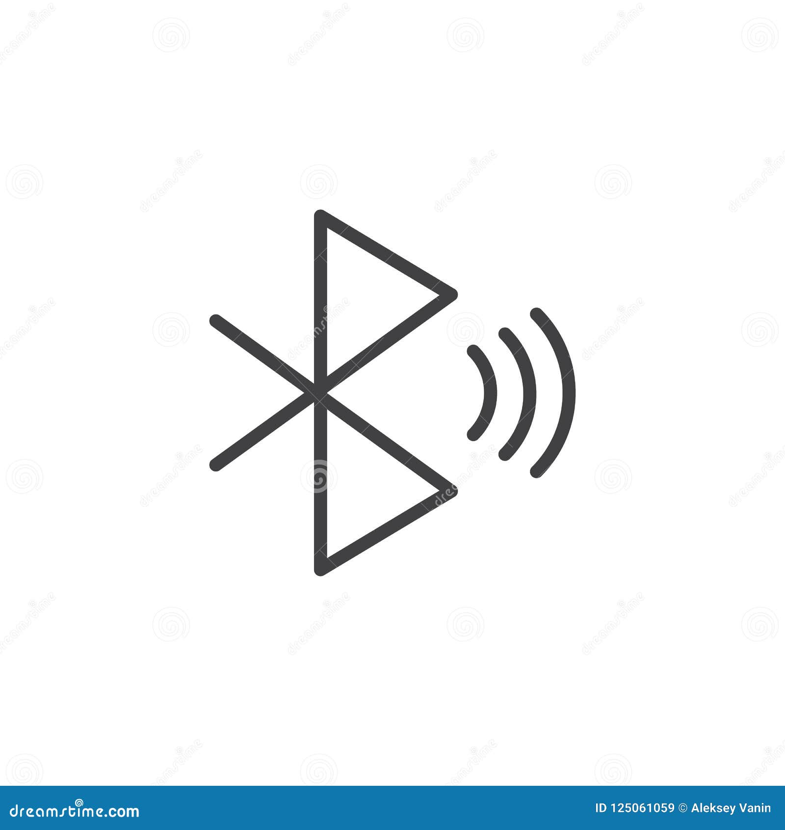 Bluetooth Logo Sign Icon In Trendy Flat Style Isolated On White ...