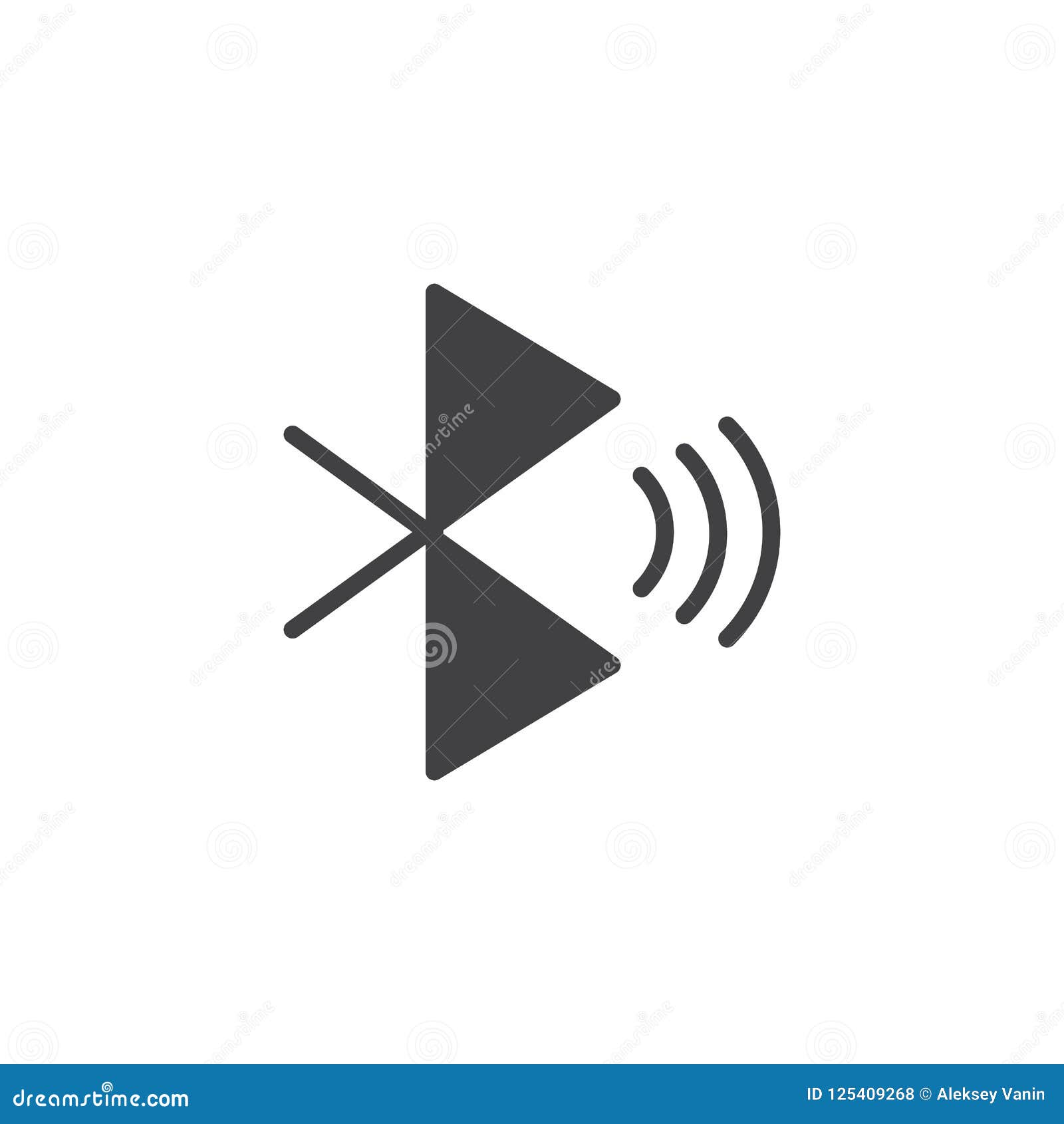 Bluetooth Signal Vector Icon Editorial Stock Photo - Illustration of ...