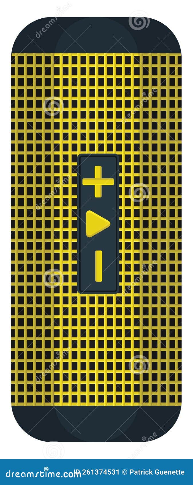 Bluetooth speaker, icon stock vector. Illustration of digital - 261374531