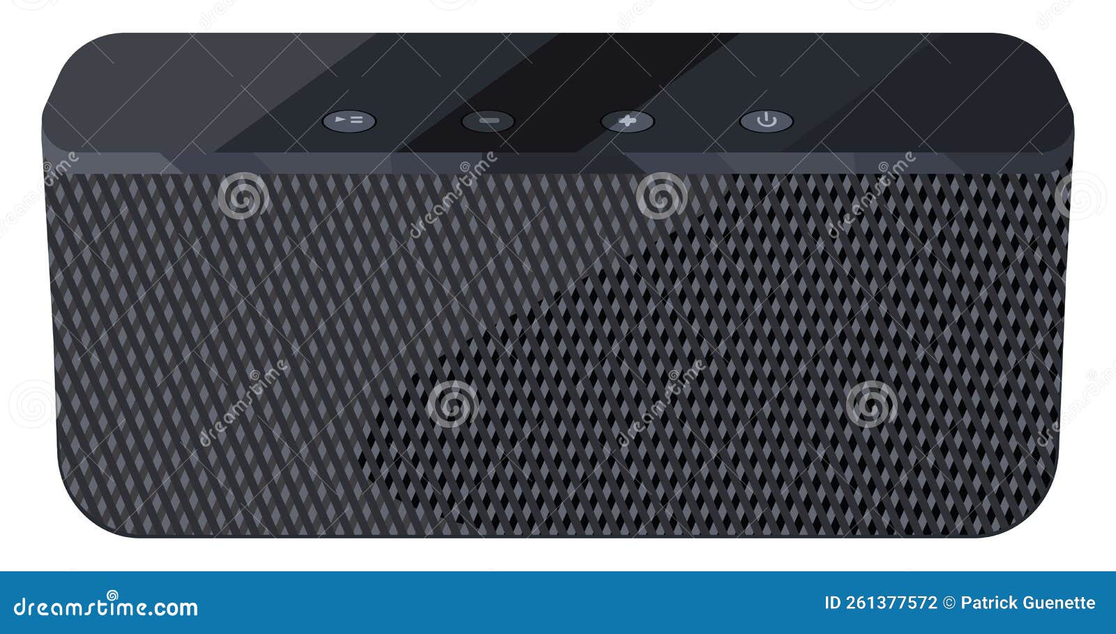 Bluetooth speaker, icon stock vector. Illustration of loudspeaker ...