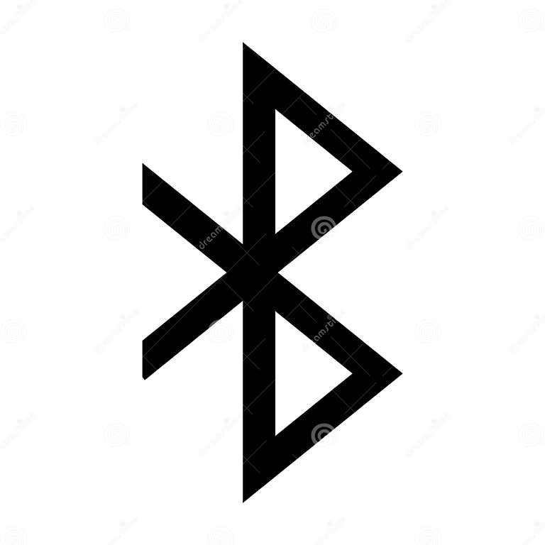 Bluetooth Technology Icon, Network Connection Web Symbol, Sharing Data ...