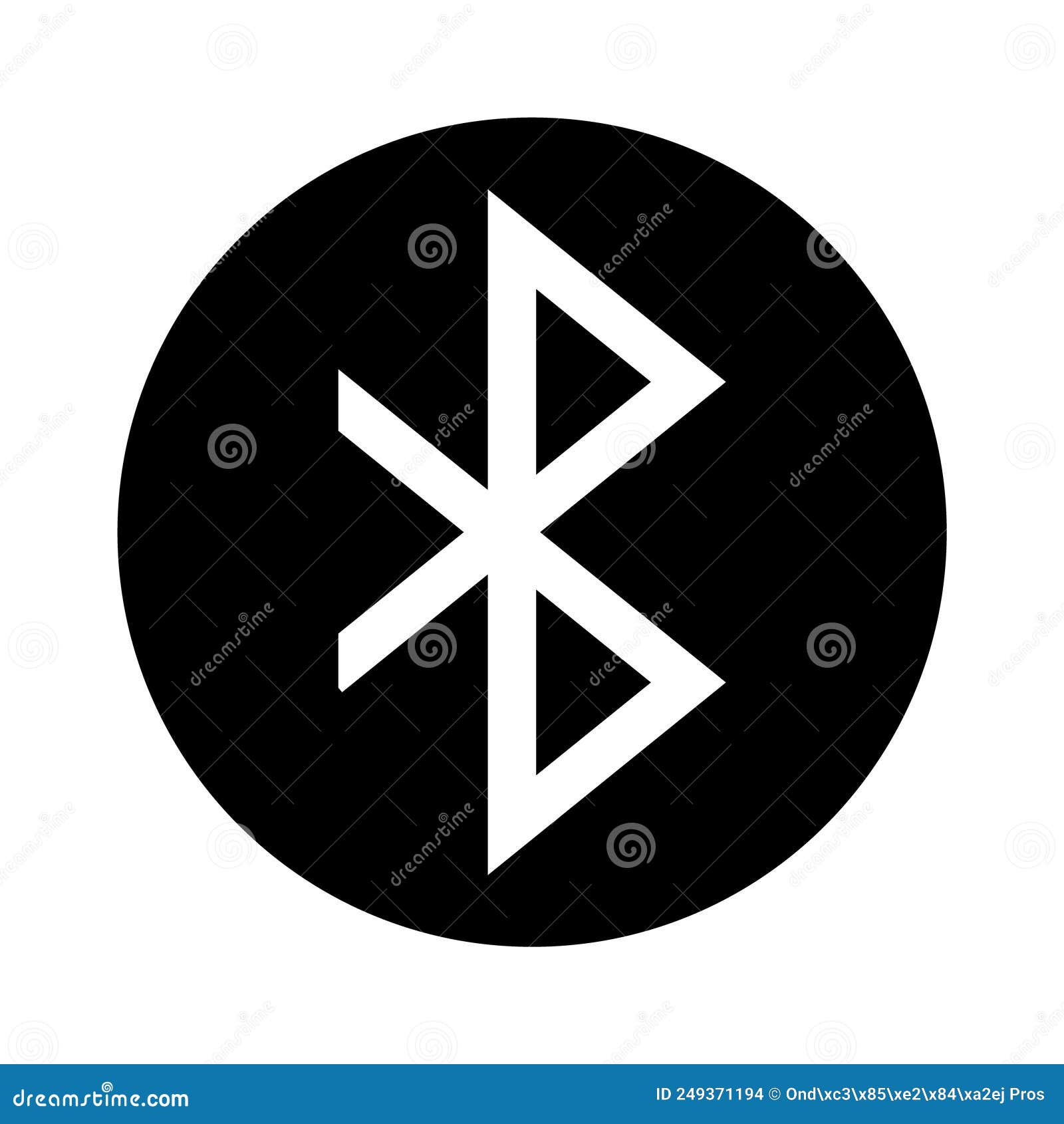 Bluetooth Technology Icon, Network Connection Web Symbol, Sharing Data ...