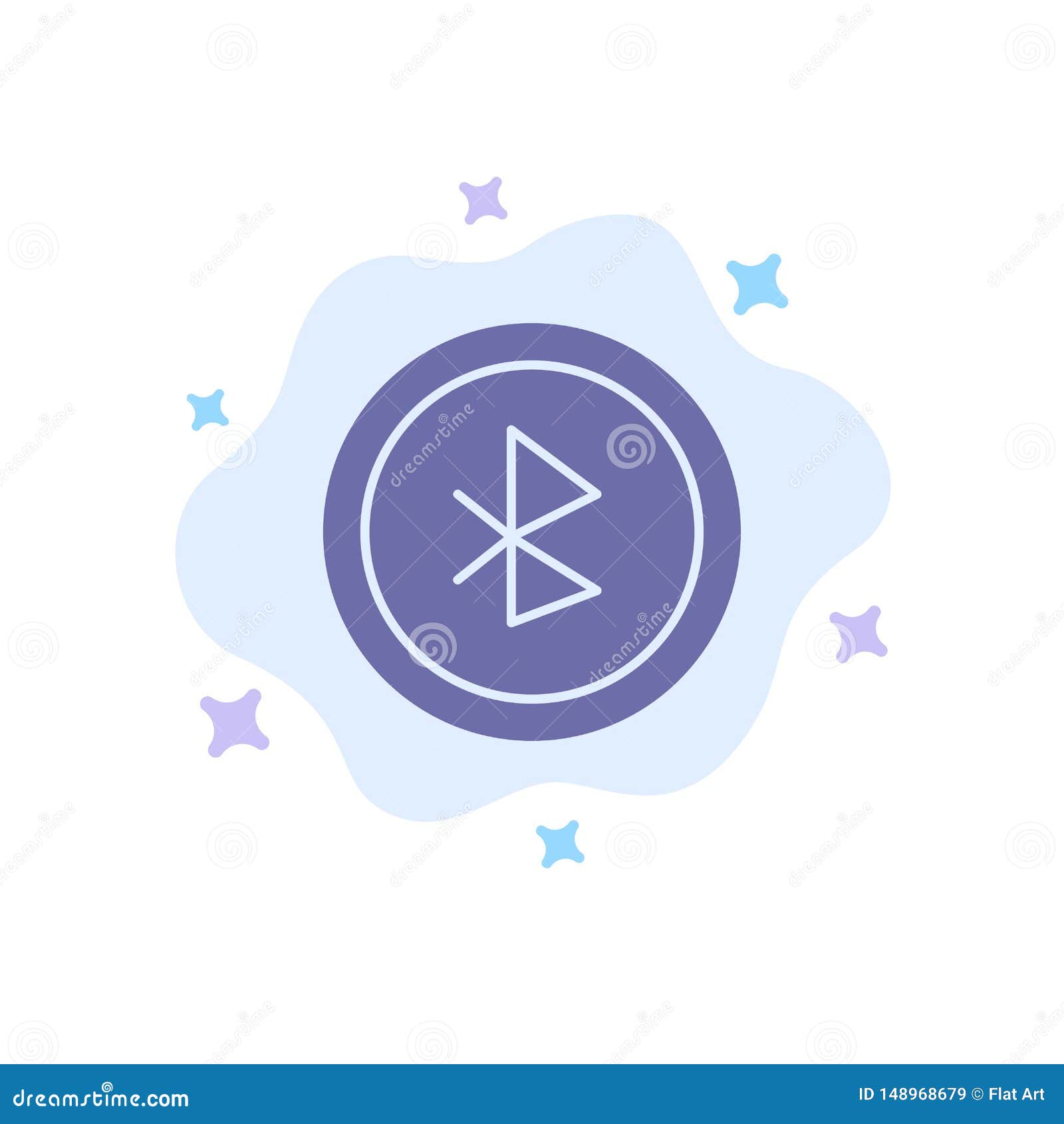 Bluetooth, Ui, User Interface Blue Icon on Abstract Cloud Background ... Bluetooth, Ui, User Interface Blue Icon on Abstract Cloud Background ...