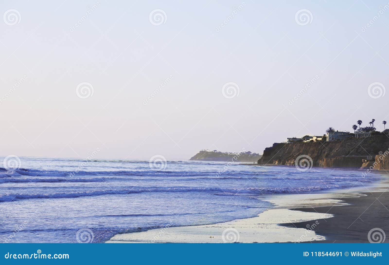 The Bluff Overlooking the Ocean Stock Image - Image of bluff ...
