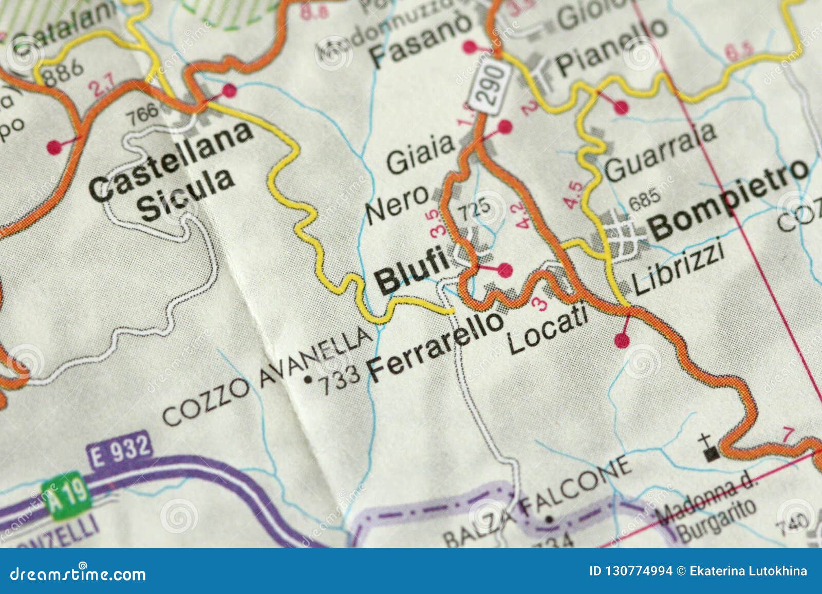 Blufi. Map stock photo. Image of international, direction - 130774994