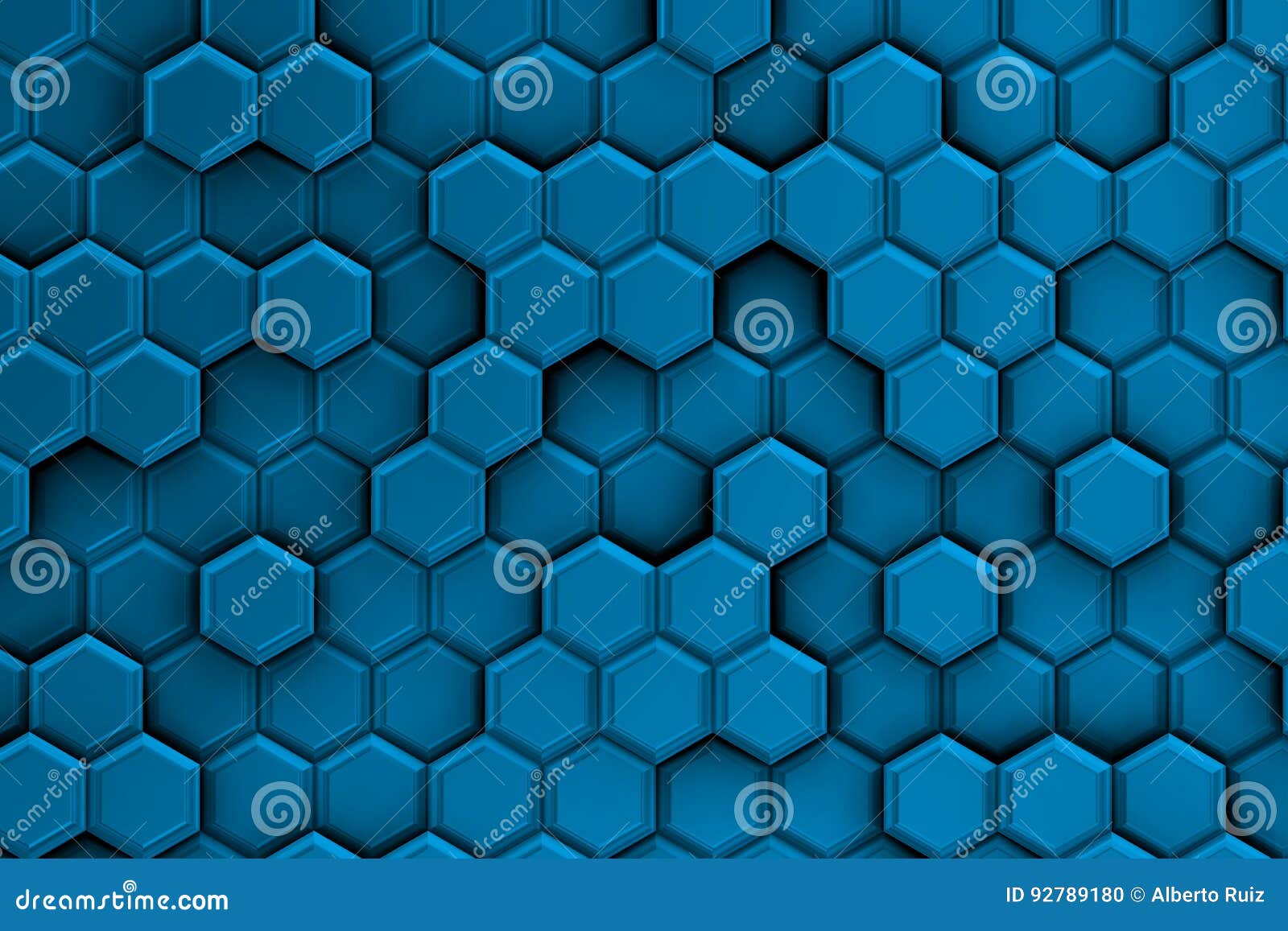 Bluish Background with Texture of Hexagons Stock Illustration ...