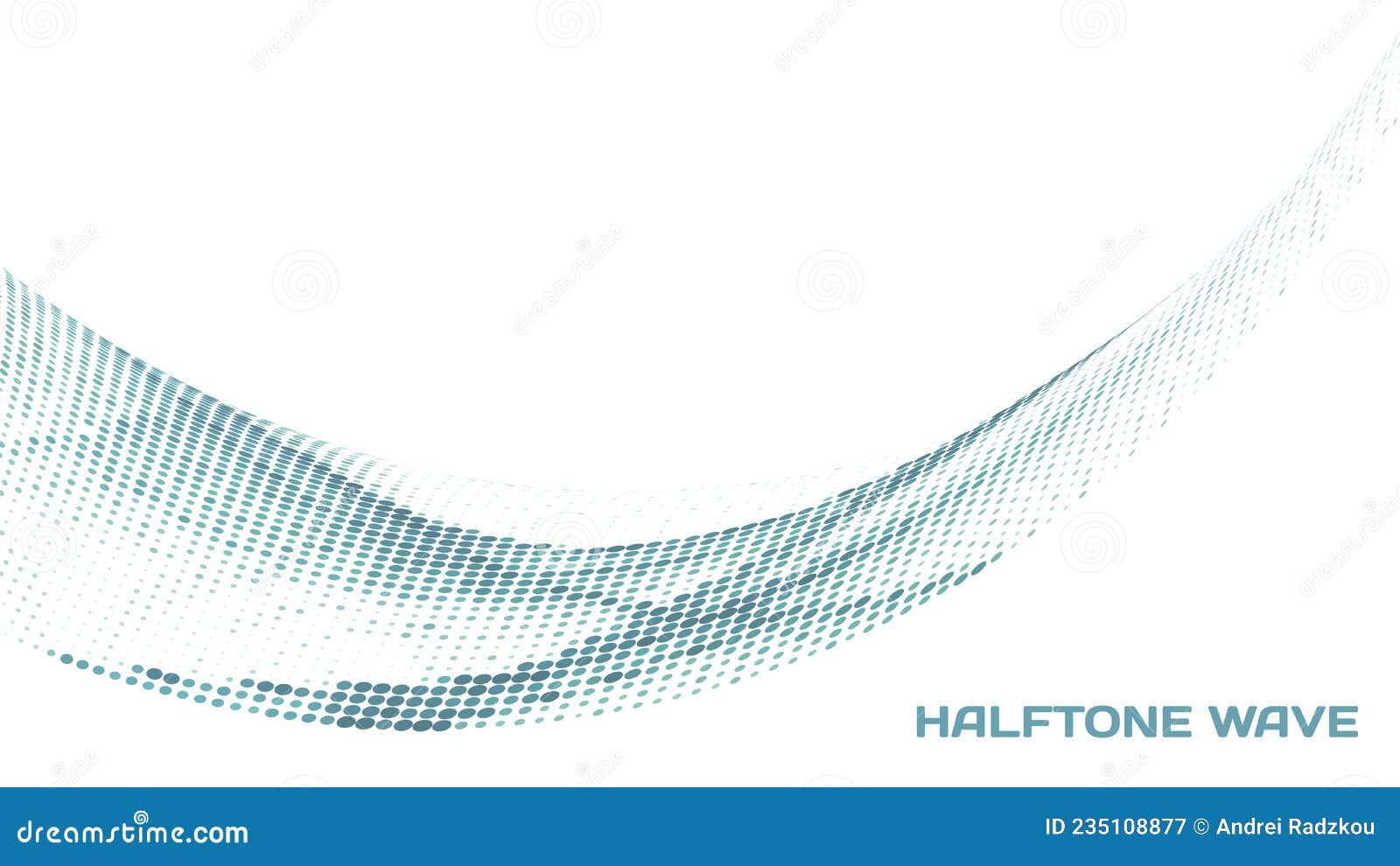 Bluish Cyan Color Background With Dotted Wave.Vector Pattern ...