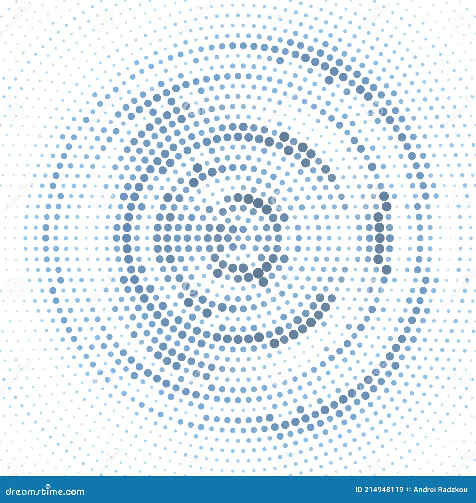 Dotted Circle Plot Mosaic Icon Of Inequal Parts Vector Illustration ...