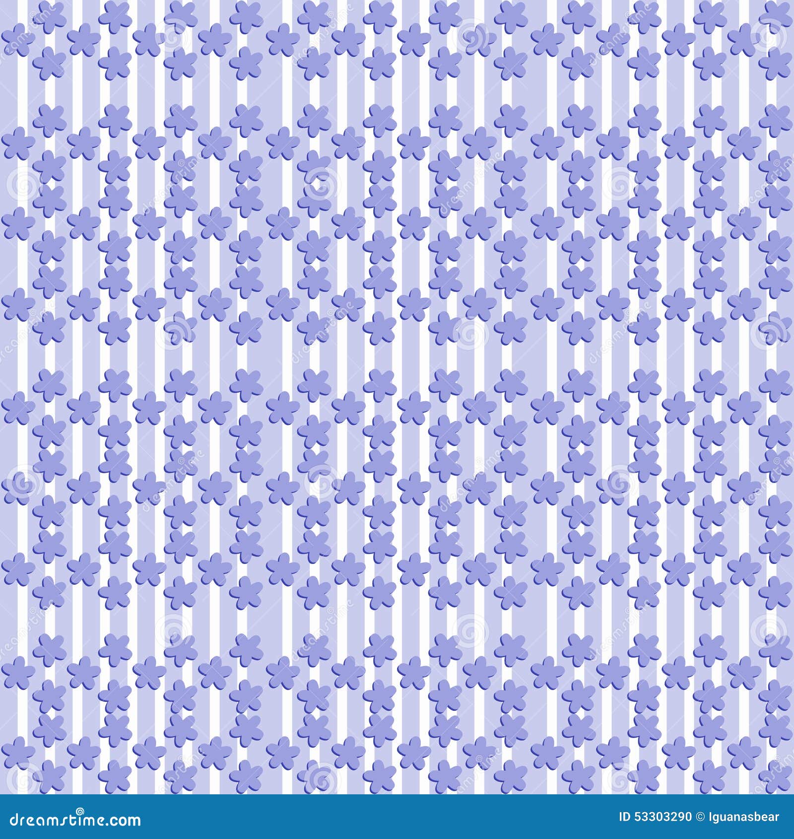 Bluish Pattern with Flax Flower Shape Stock Illustration - Illustration ...