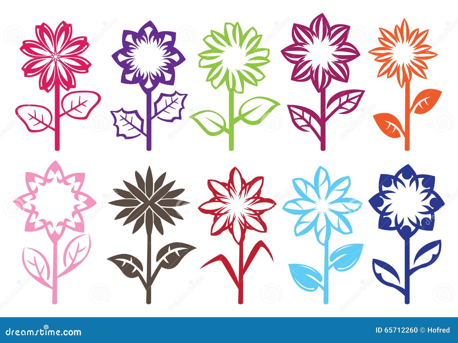 Blumen-Blüten-Vektor-Design Vektor Abbildung - Illustration von ikone ...