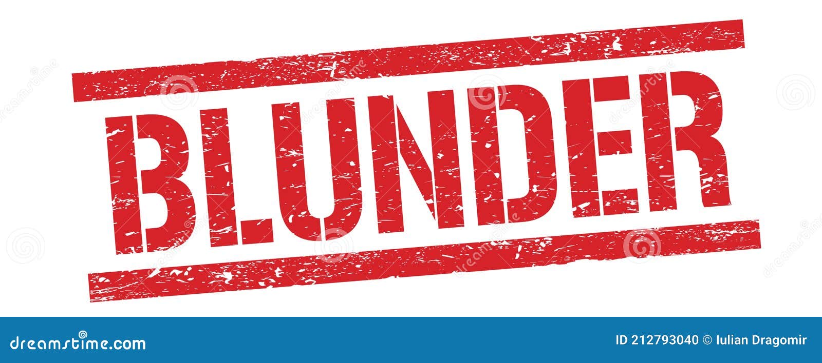 BLUNDER Text On Red Green Ribbon Stamp Stock Image | CartoonDealer.com ...