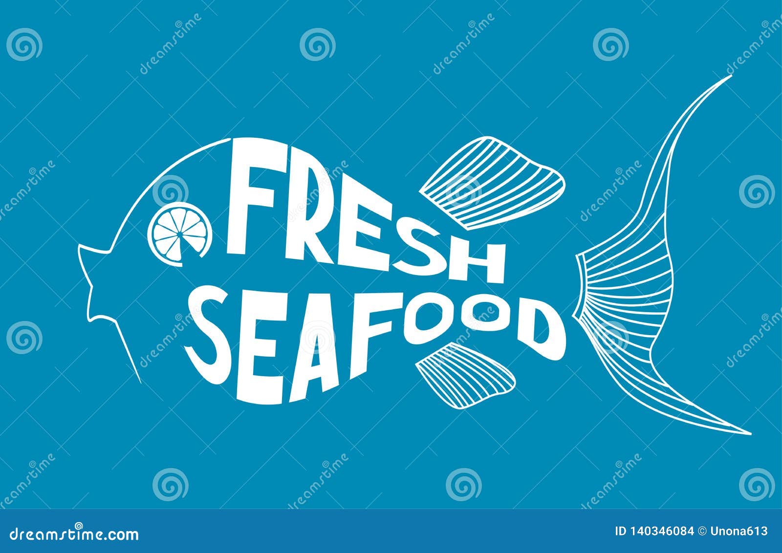 Seafood Restaurant Menu Title Pages with Abstract Fish Stock Vector ...
