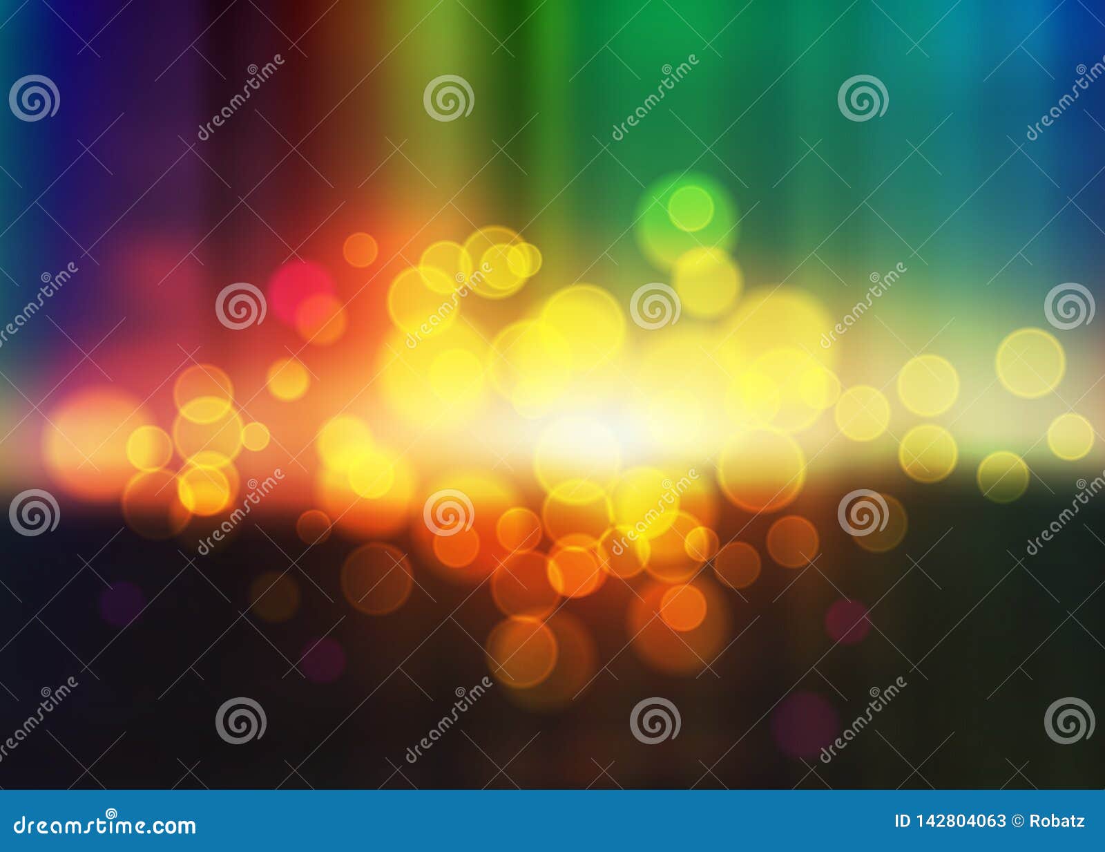 Colorful Bokeh Background, Multicolor Blurred Wallpaper, Rainbow Style ...