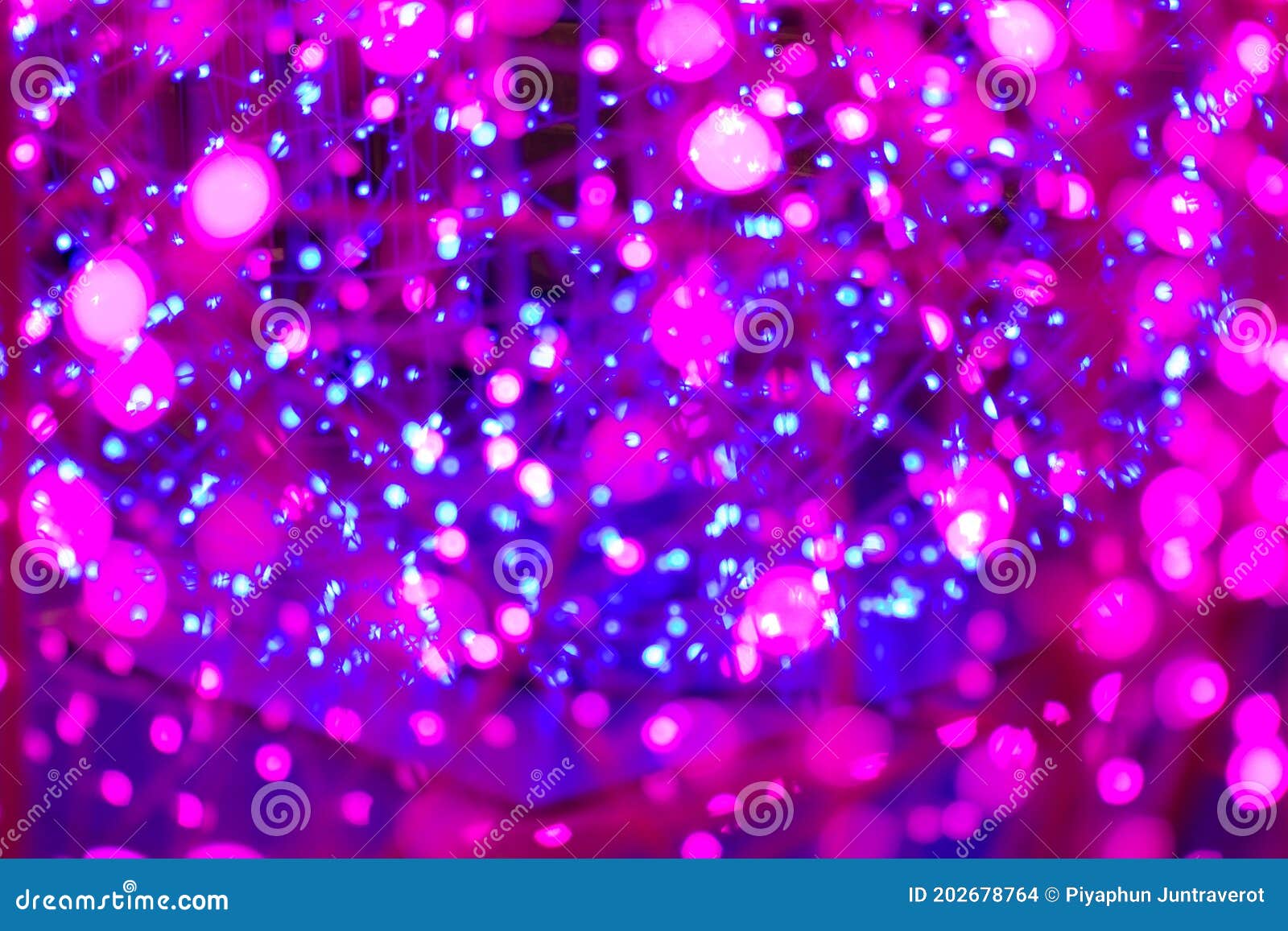 Blur - Abstract Bokeh Circle String Lights for Background Stock Photo ...