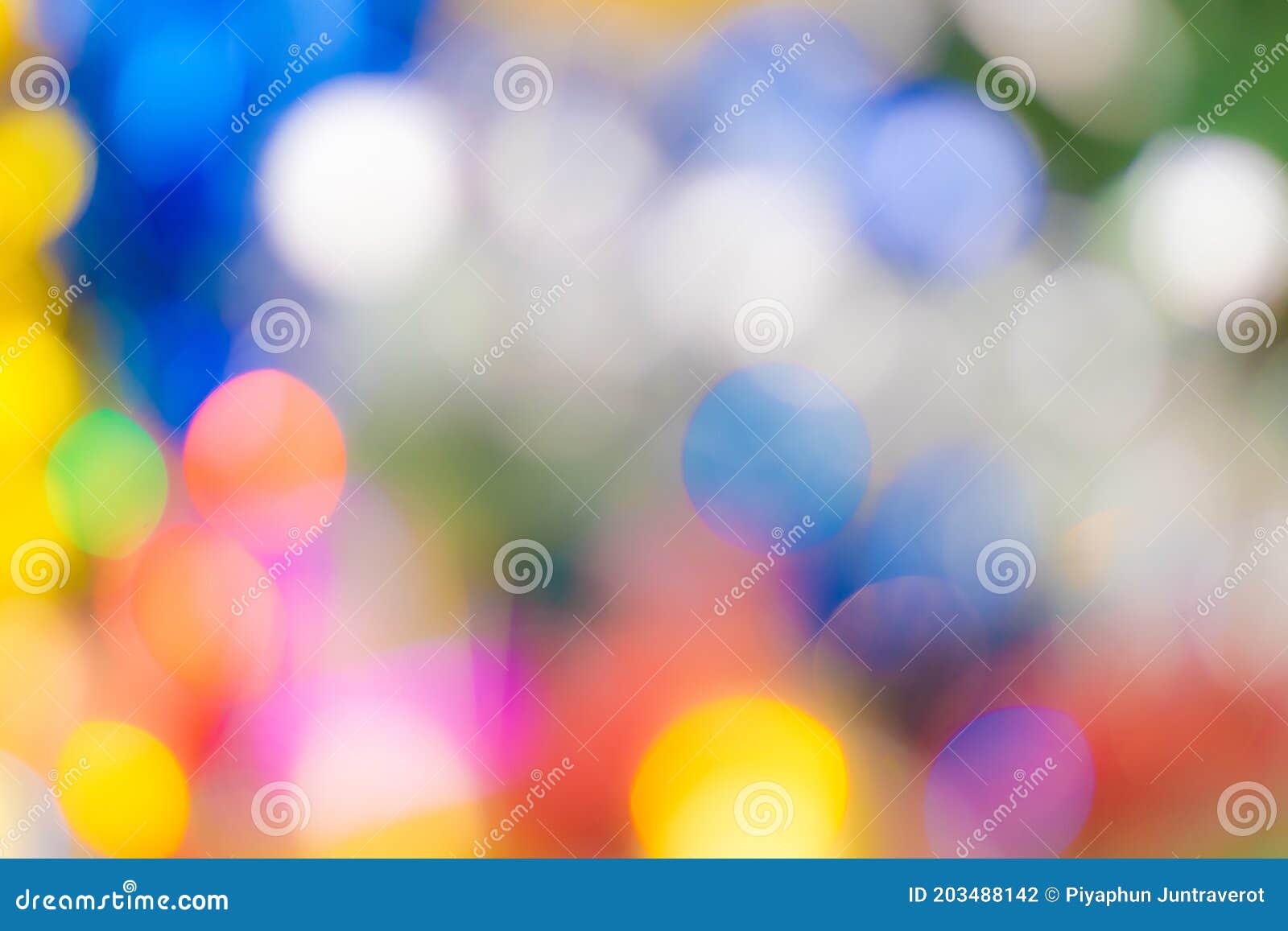 Blur - Abstract Bokeh Circle String Lights for Background Stock Photo ...