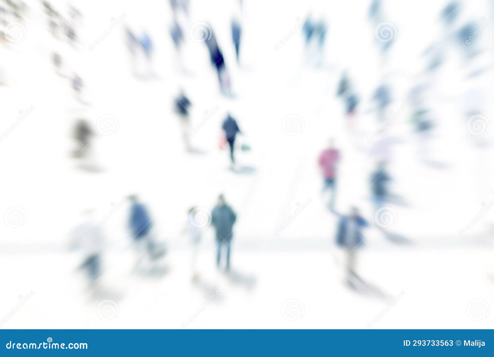 Blur Abstract People in Motion Background, Unrecognizable Silhouettes ...