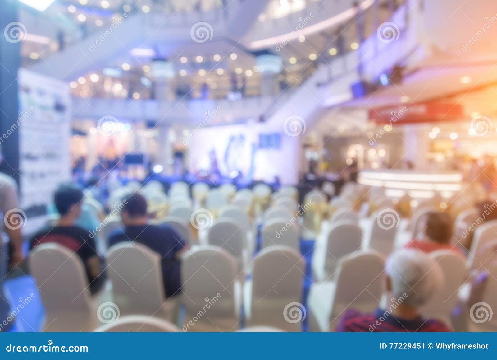 Blur Background, Seminar Event Hall Stock Image - Image of chair ...