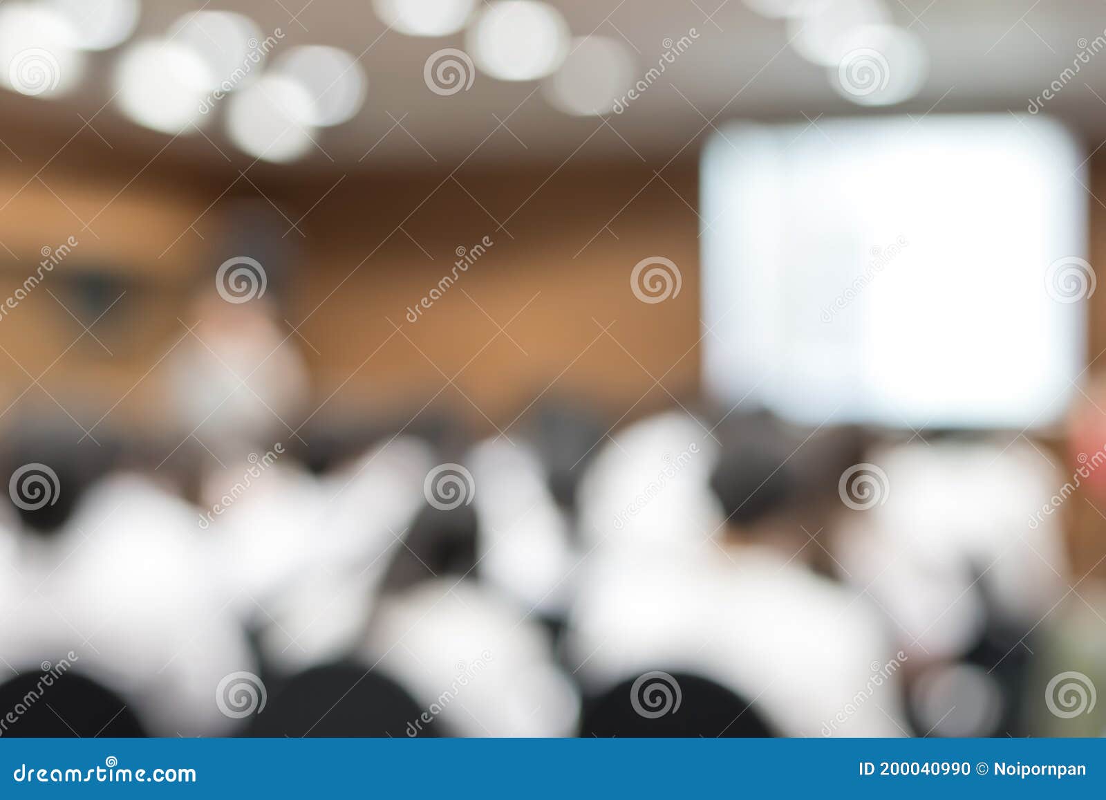 Blur Background of University Students Sitting in Lecture Room with ...