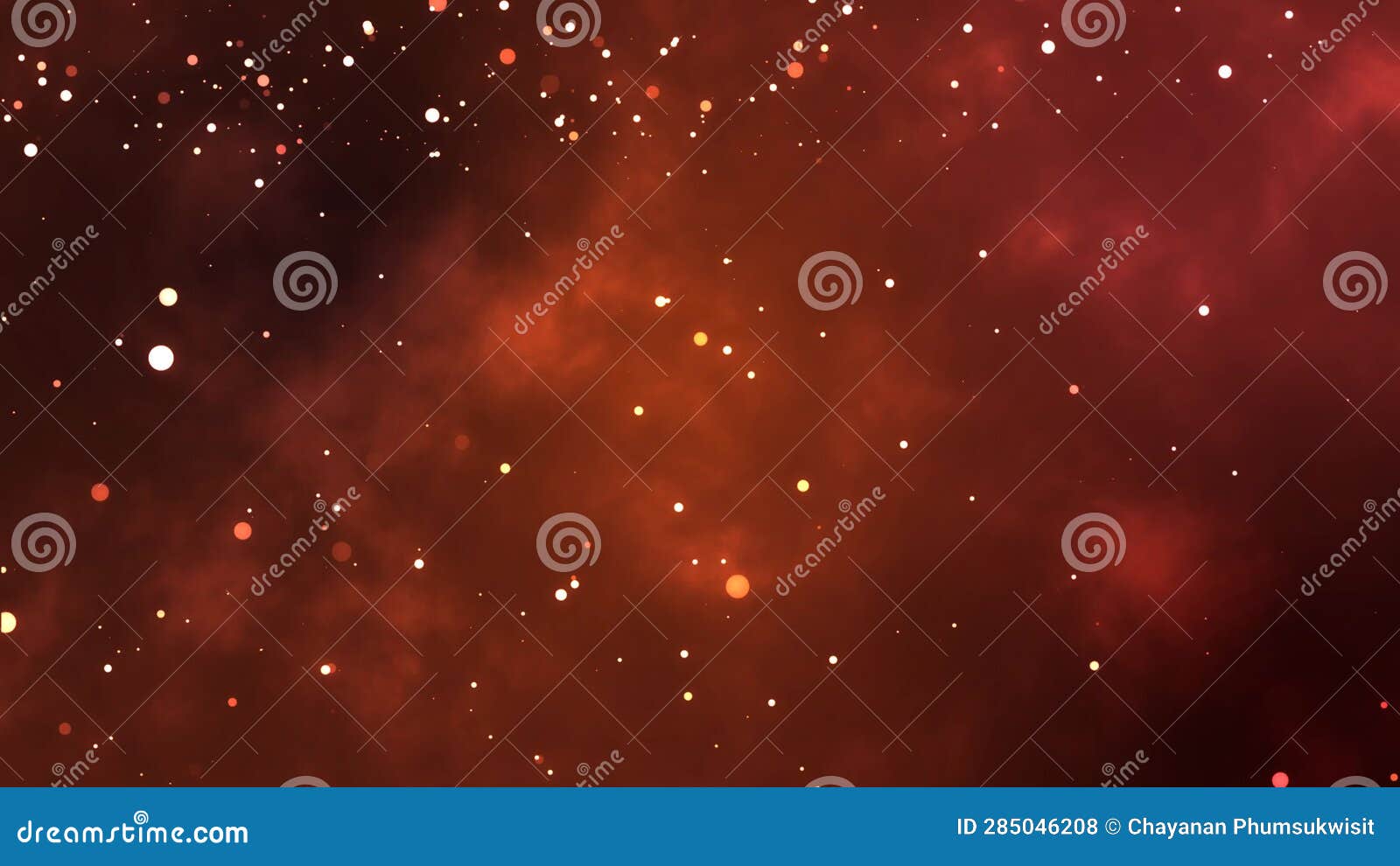 Blur Bokeh Abstract Glittering Particles and Dark Nebula Gas Cloud ...