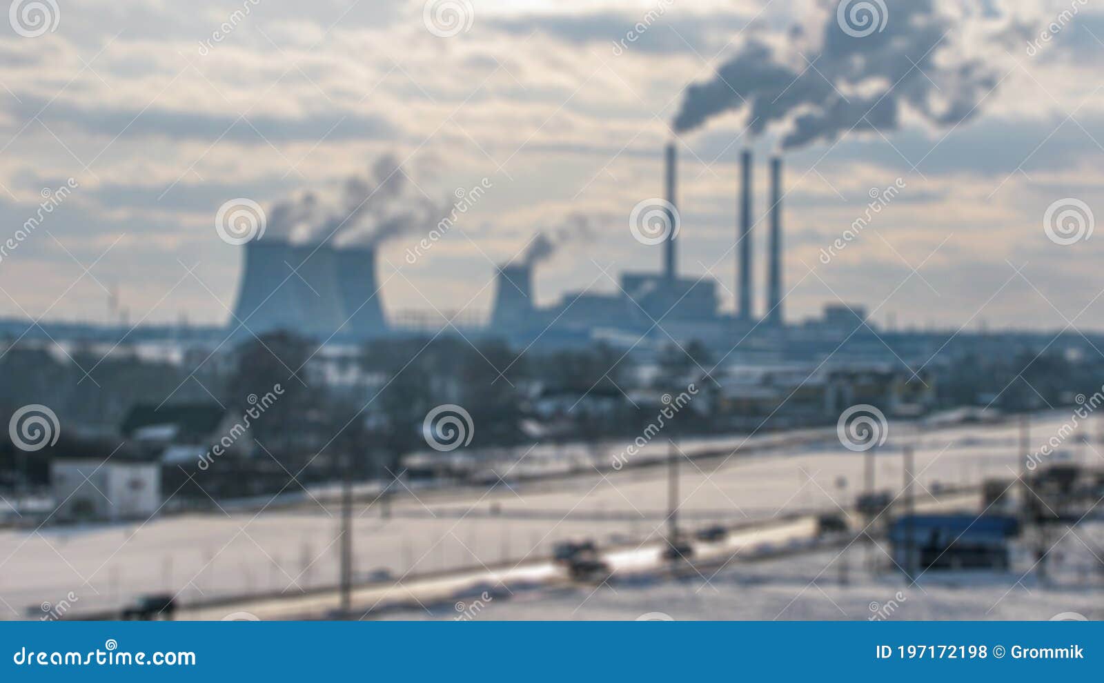Blur in Creative Illustration on the Theme of Industrialization and ...