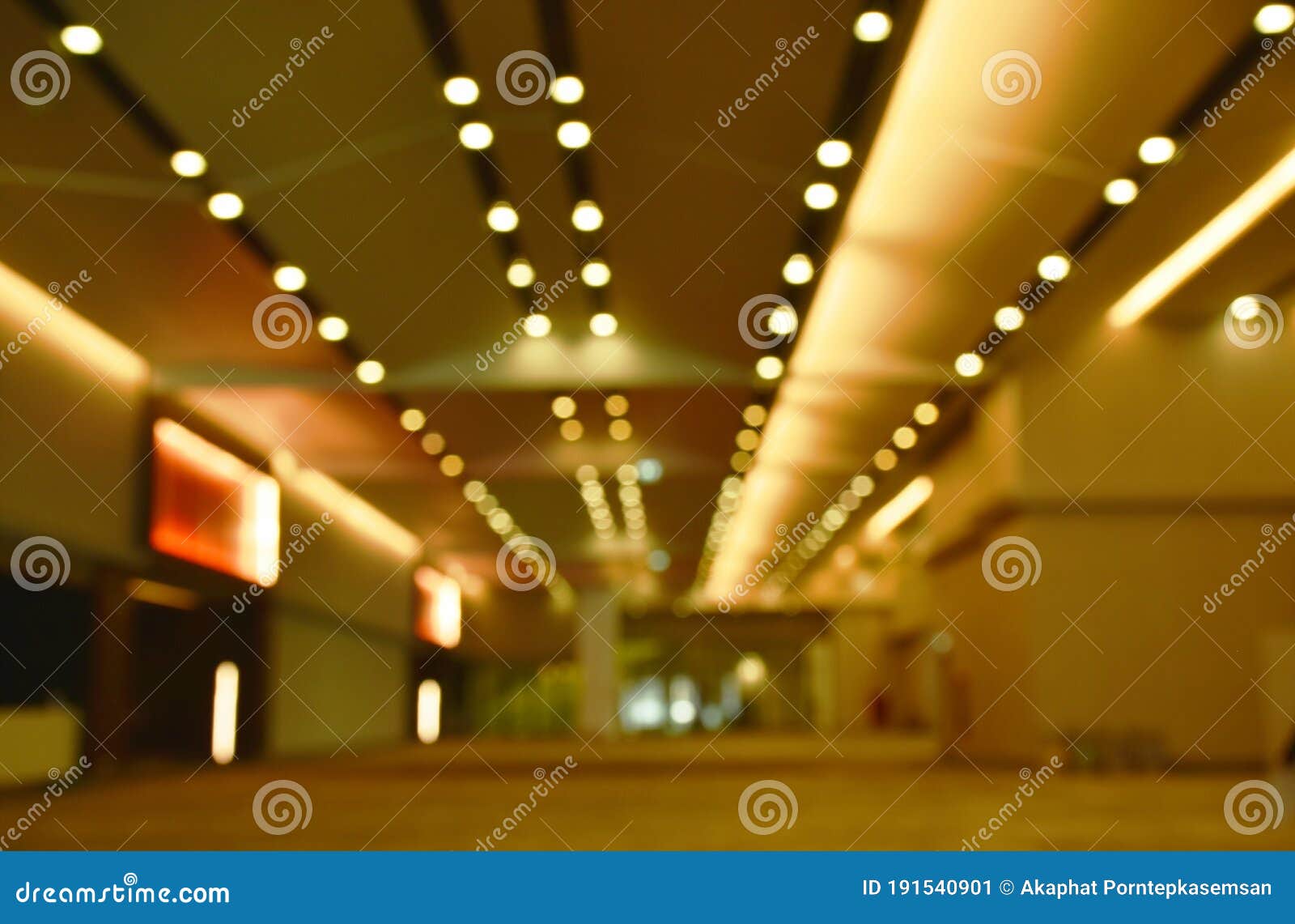 Blur of Building Interior Hallway Background and Texture Stock Image ...