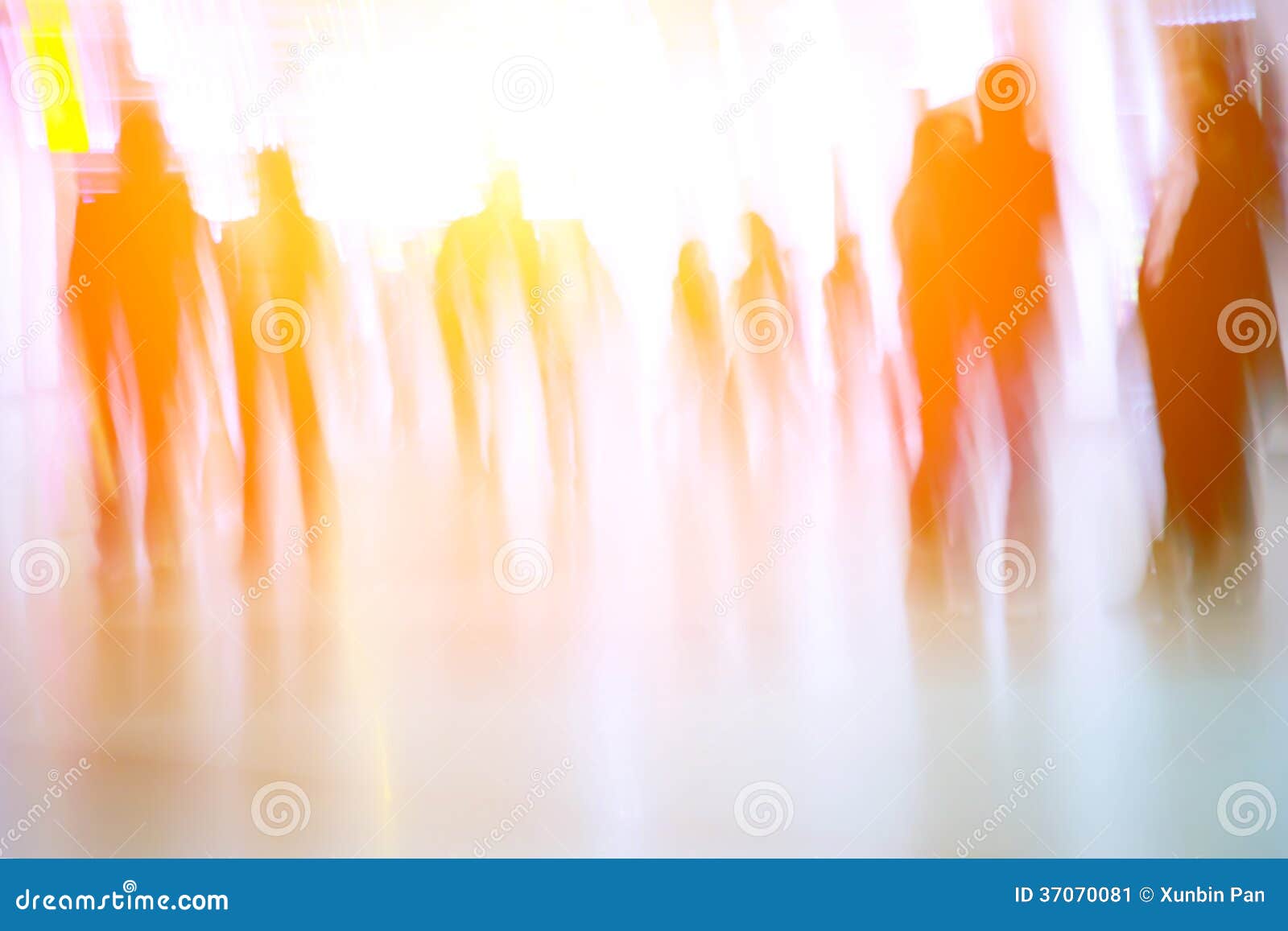 Blur Business Man Standing At Window Using Tablet Behind Desk Royalty ...