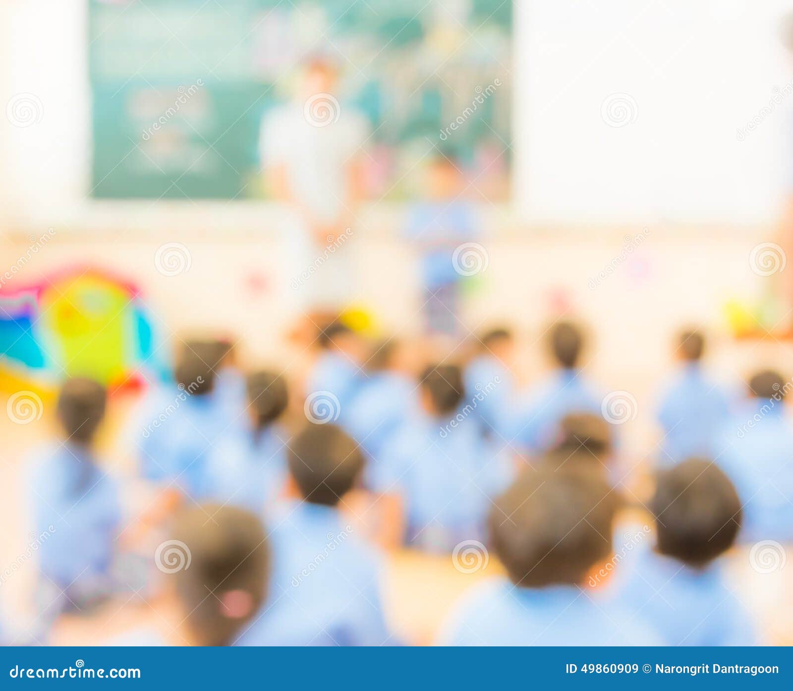 Blur Classroom Education Background Empty School Class Lecture Room ...