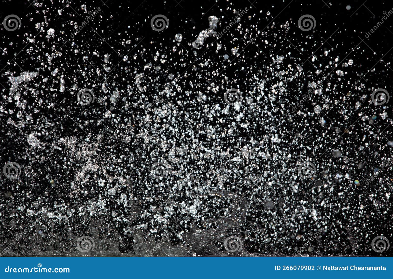 Blur Defocus Image of Water Hit Wall Ground, Explode into Drop Droplet ...