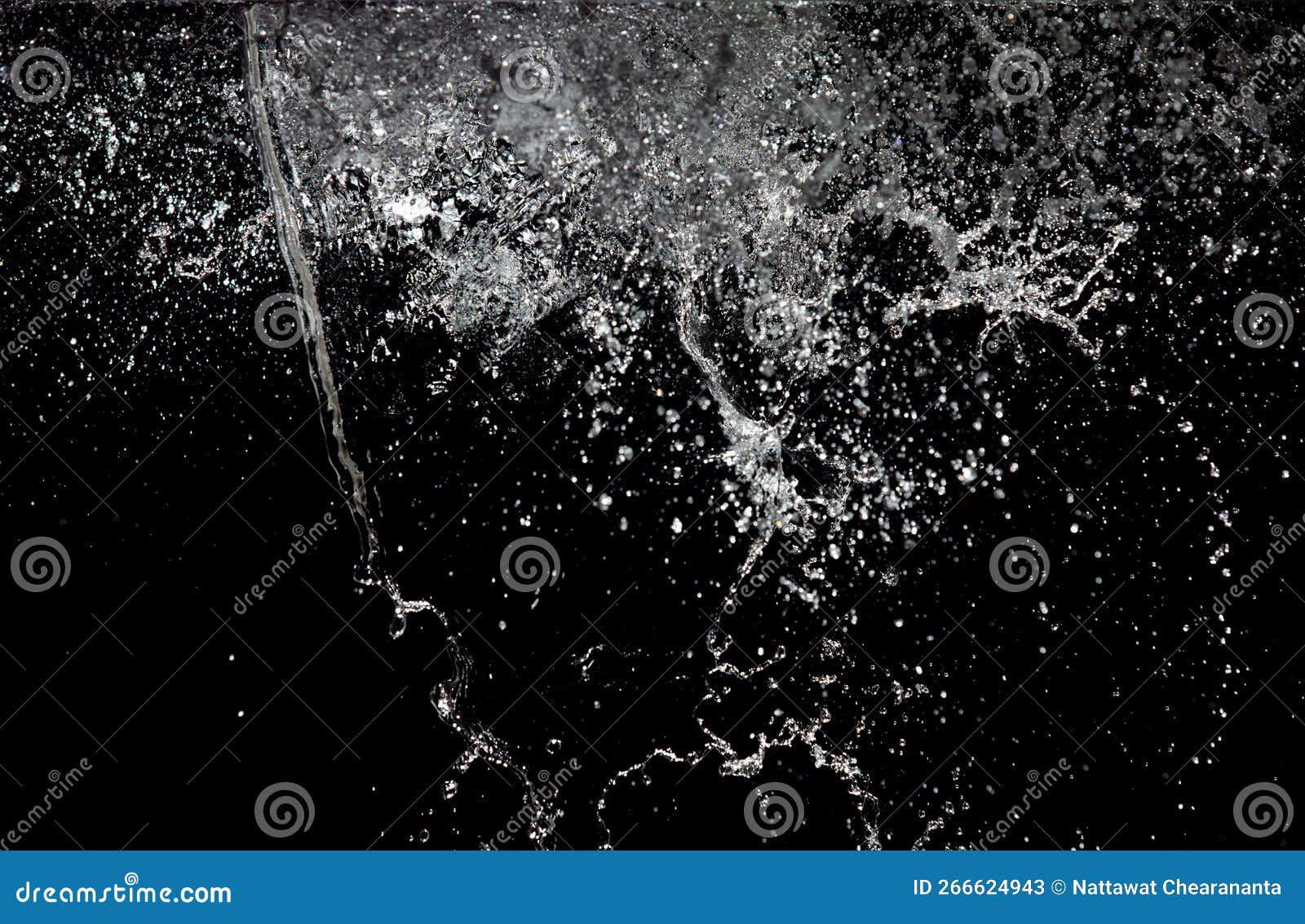 Blur Defocus Image of Water Hit Wall Ground, Explode into Drop Droplet ...