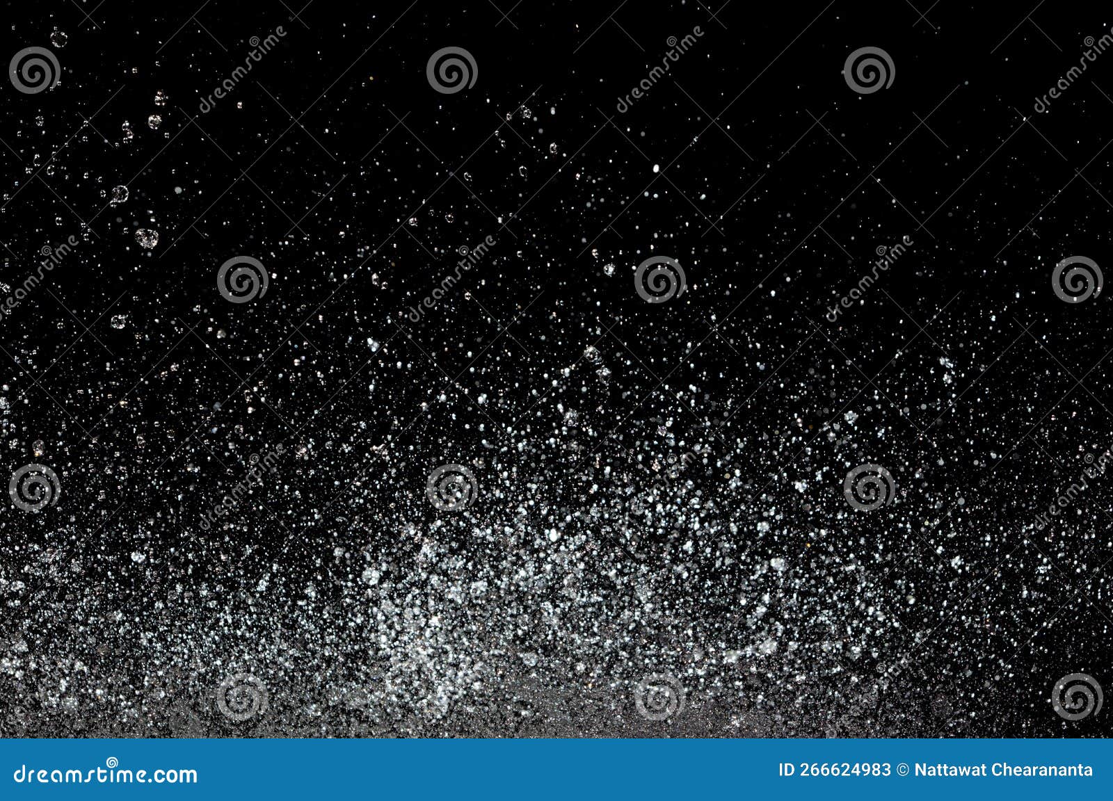 Blur Defocus Image of Water Hit Wall Ground, Explode into Drop Droplet ...