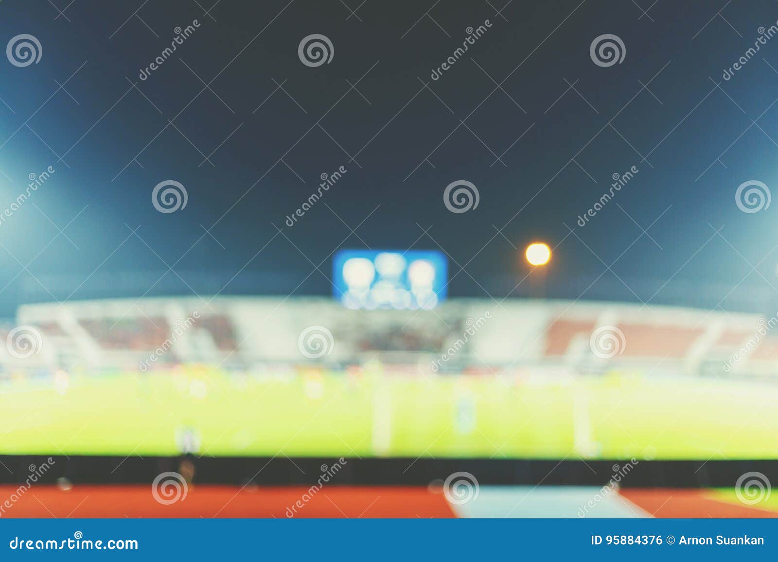 Blur of football stadium stock photo. Image of league - 95884376