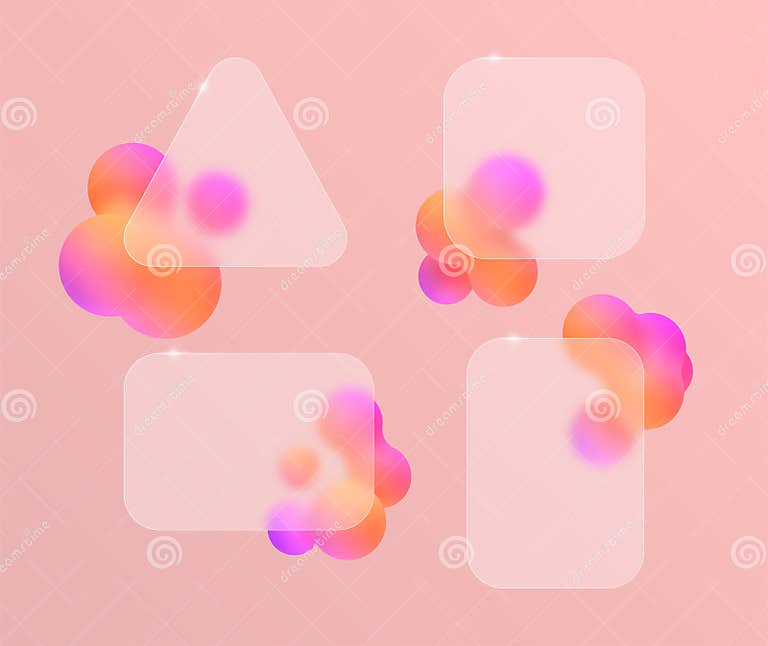 Blur glass effect. stock illustration. Illustration of blur - 297297931