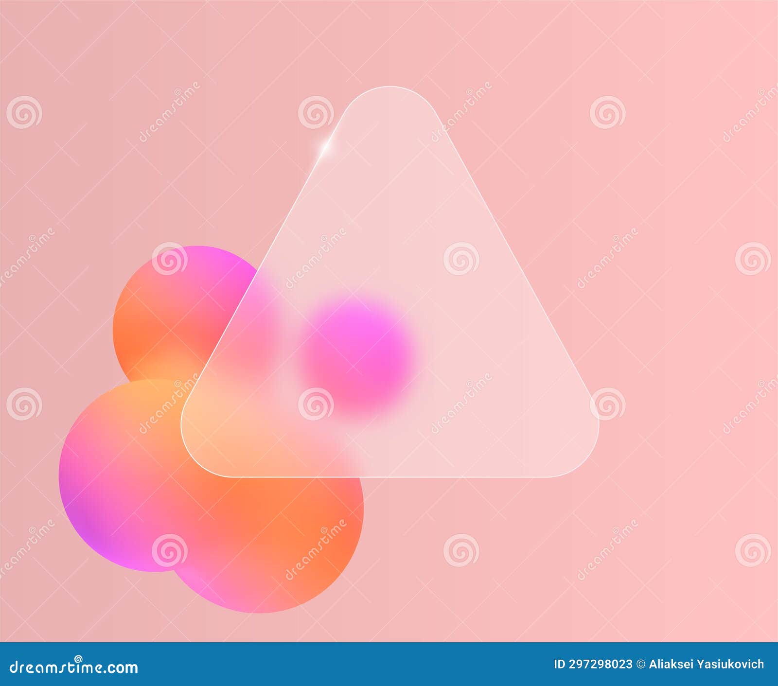 Blur glass effect. stock vector. Illustration of morphism - 297298023