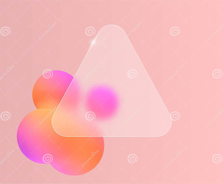 Blur glass effect. stock vector. Illustration of morphism - 297298023