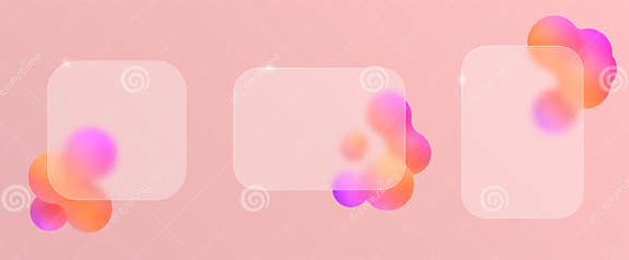 Blur glass effect. stock illustration. Illustration of circle - 297298118