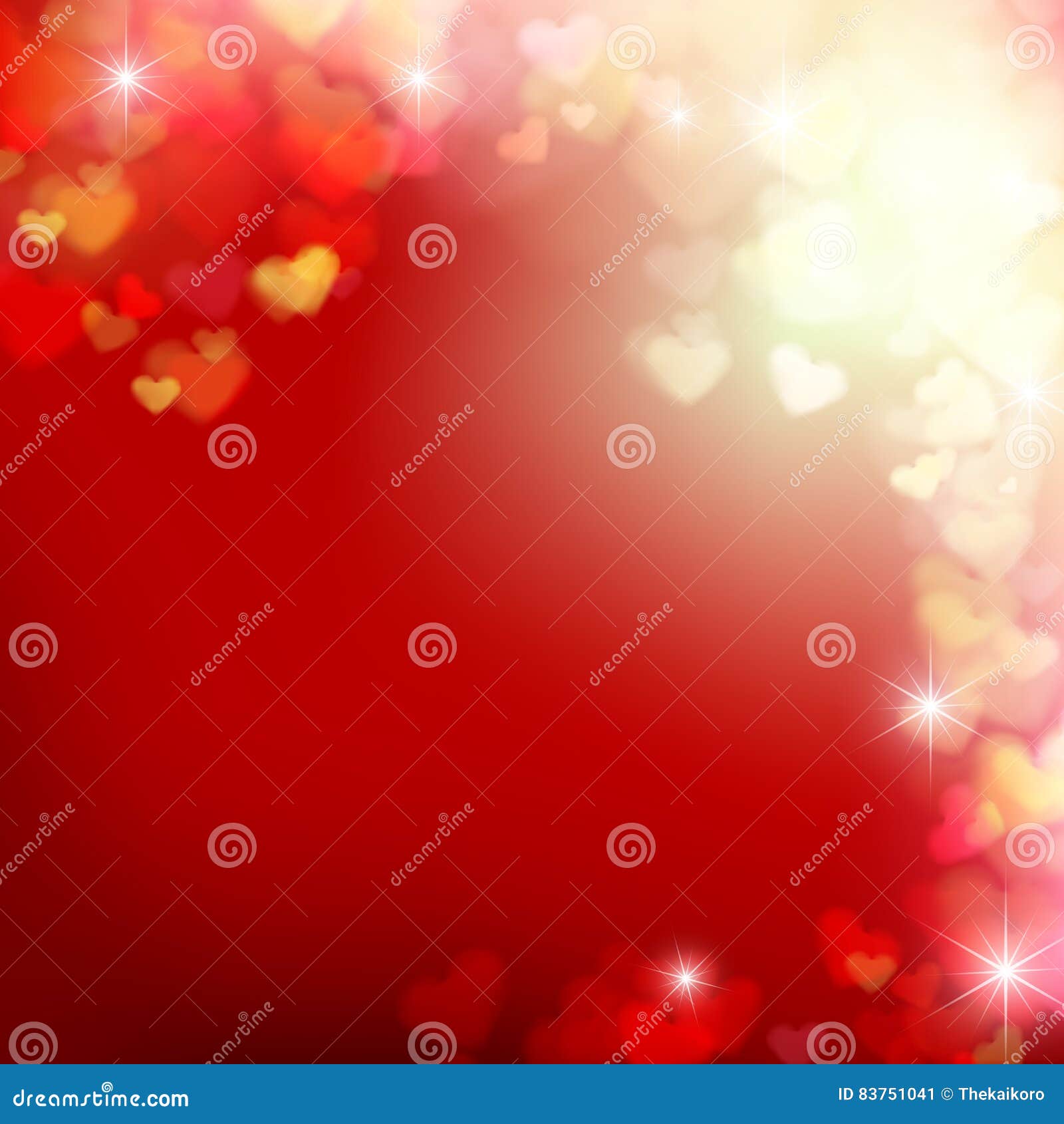 006 Blur Heart on Red Abstract Background Vector Illustration EPS 10 ...