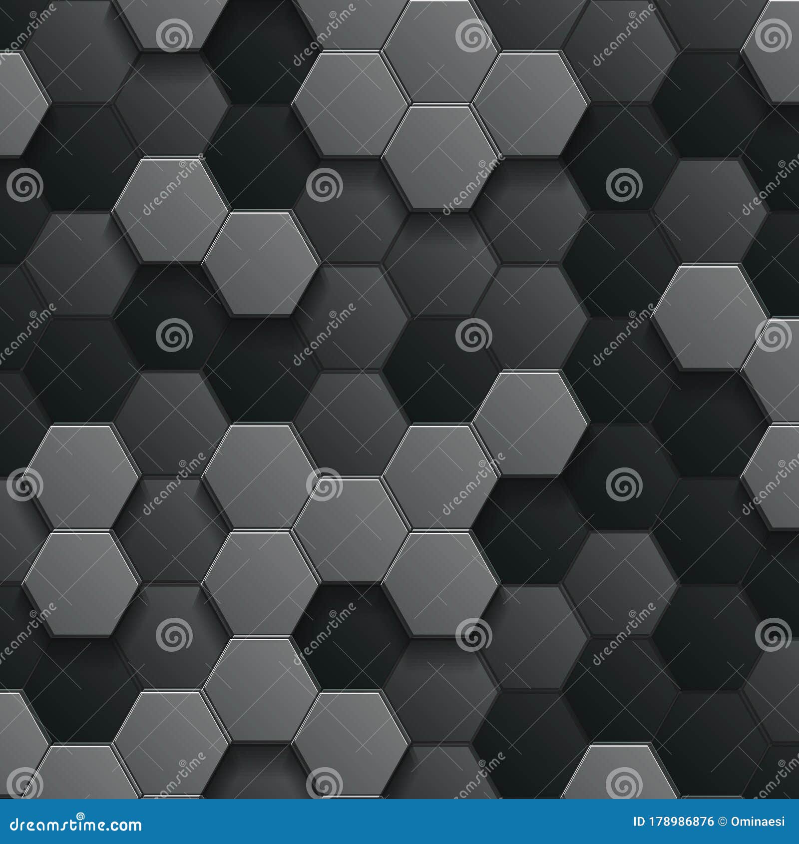 Blur Hexagons 3d Abstract Background Vector Illustration Stock Vector ...