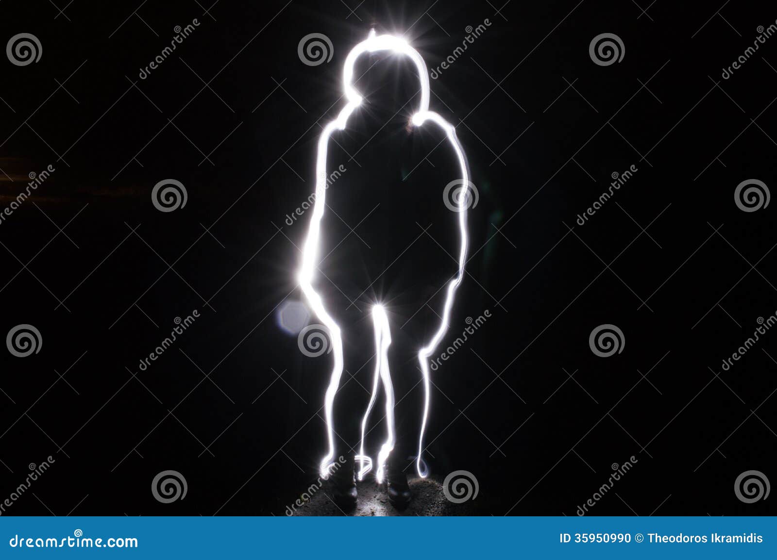 Blur human just standing stock illustration. Illustration of aurora ...