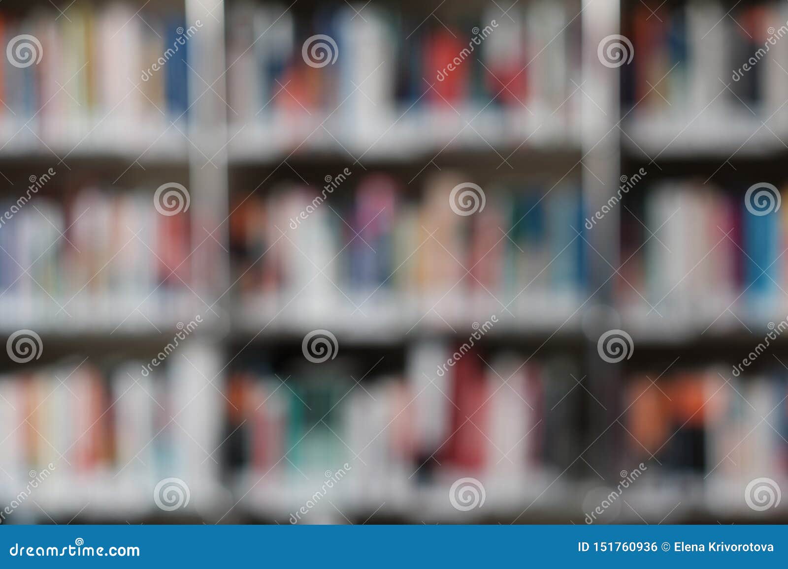 Blur Image of Shelf with Books in Library. Background Stock Photo ...