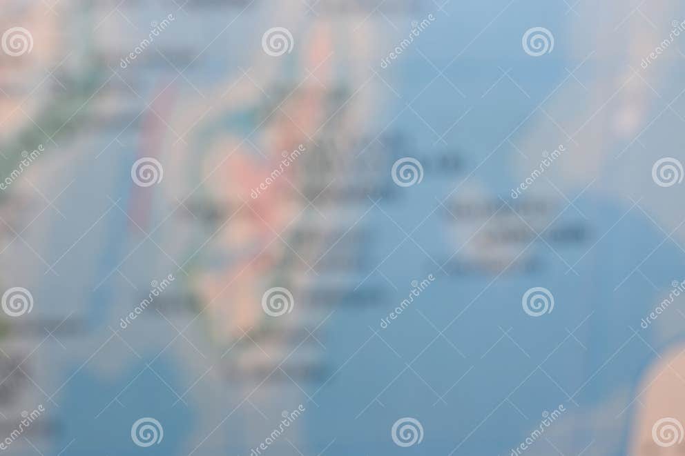 Blur Map Suitable for Background Stock Photo - Image of finance ...