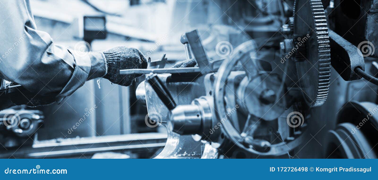 Blur Motion Hand Worker is Working and Control on Work Process Stock ...