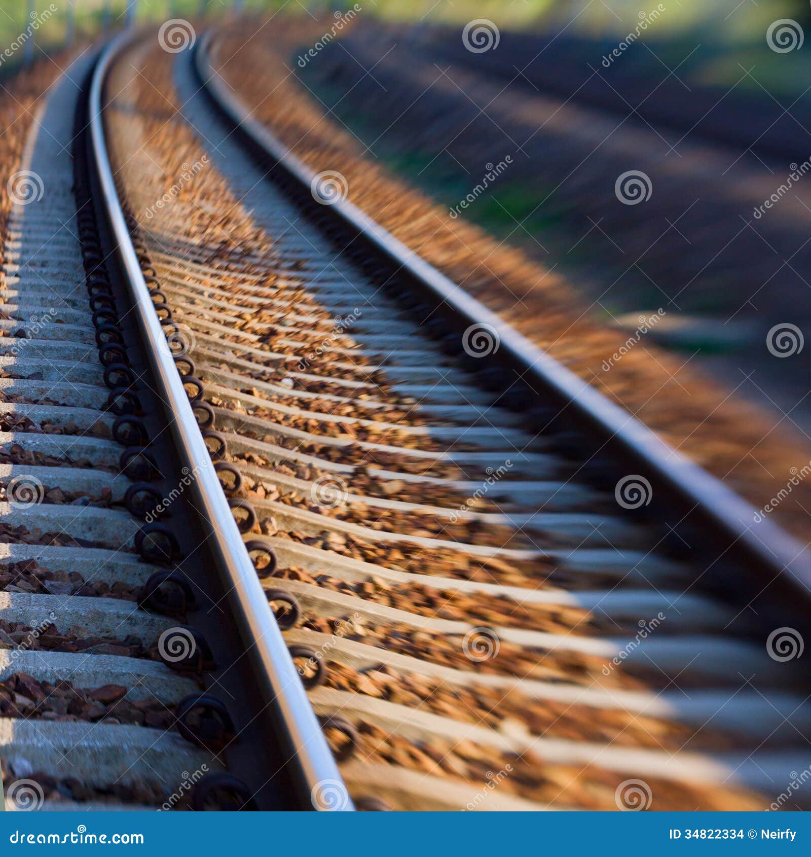 Blur of railway track stock photo. Image of industry - 34822334