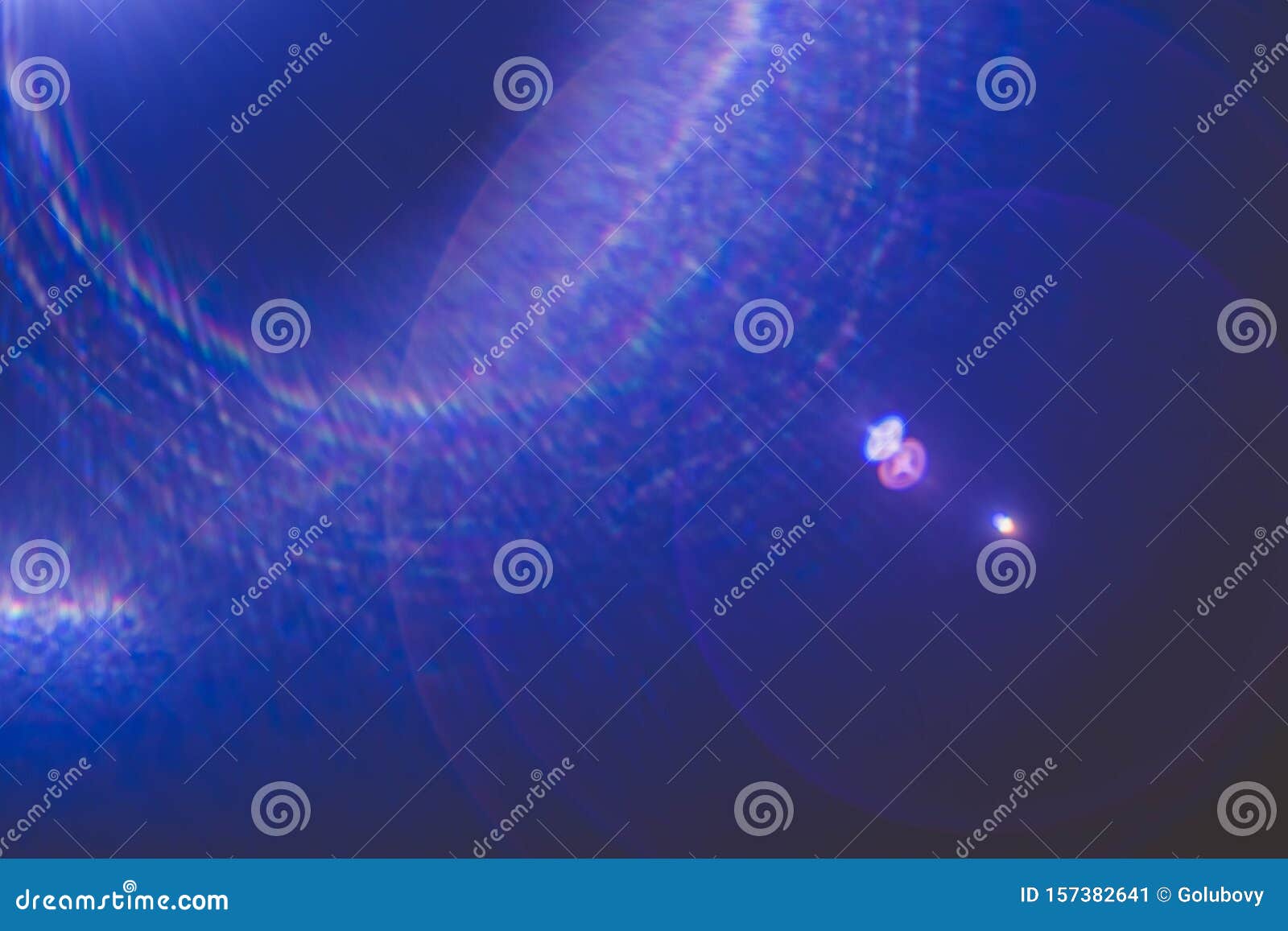 Blur Rainbow Lens Flare Blue Background Spotlight Stock Photos - Free ...