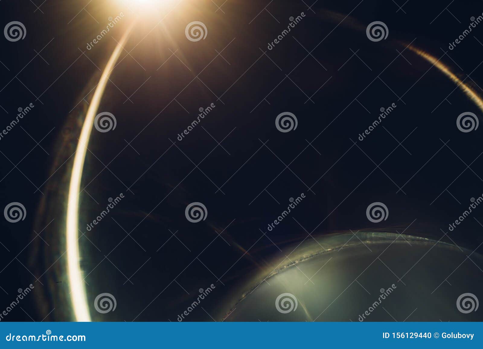Shiny Lens Flare Falling Comet Light Rays Effect Stock Photo - Image of ...
