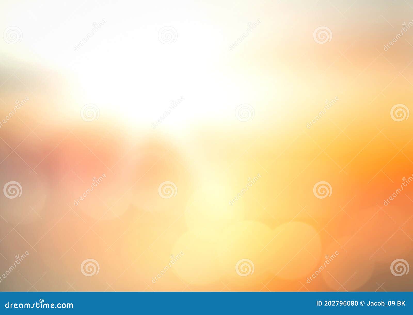 Sun Light with Orange and Yellow Sunset Background Stock Photo - Image ...