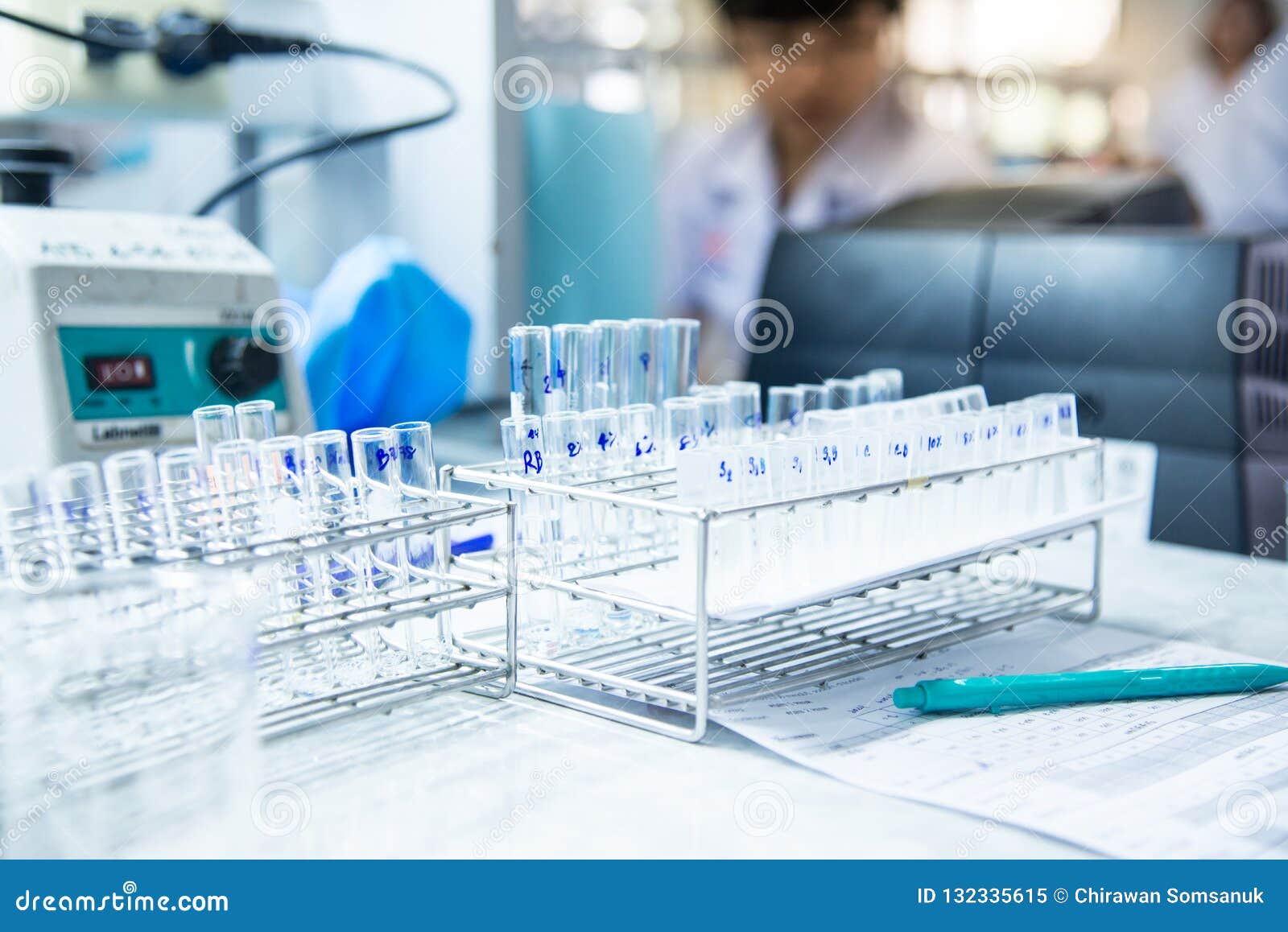 Blur Test Tube in Laboratory Stock Image - Image of clinical ...