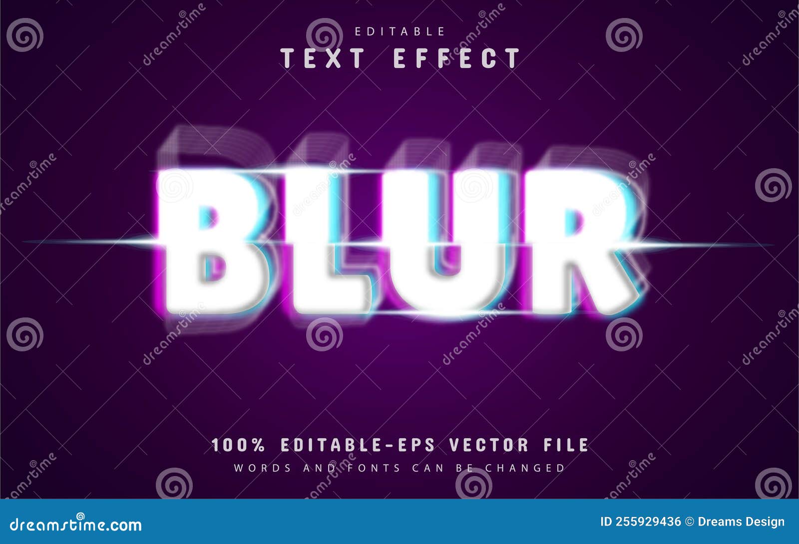 Blur text effect design stock vector. Illustration of yellow - 255929436 Blur text effect design stock vector. Illustration of yellow - 255929436