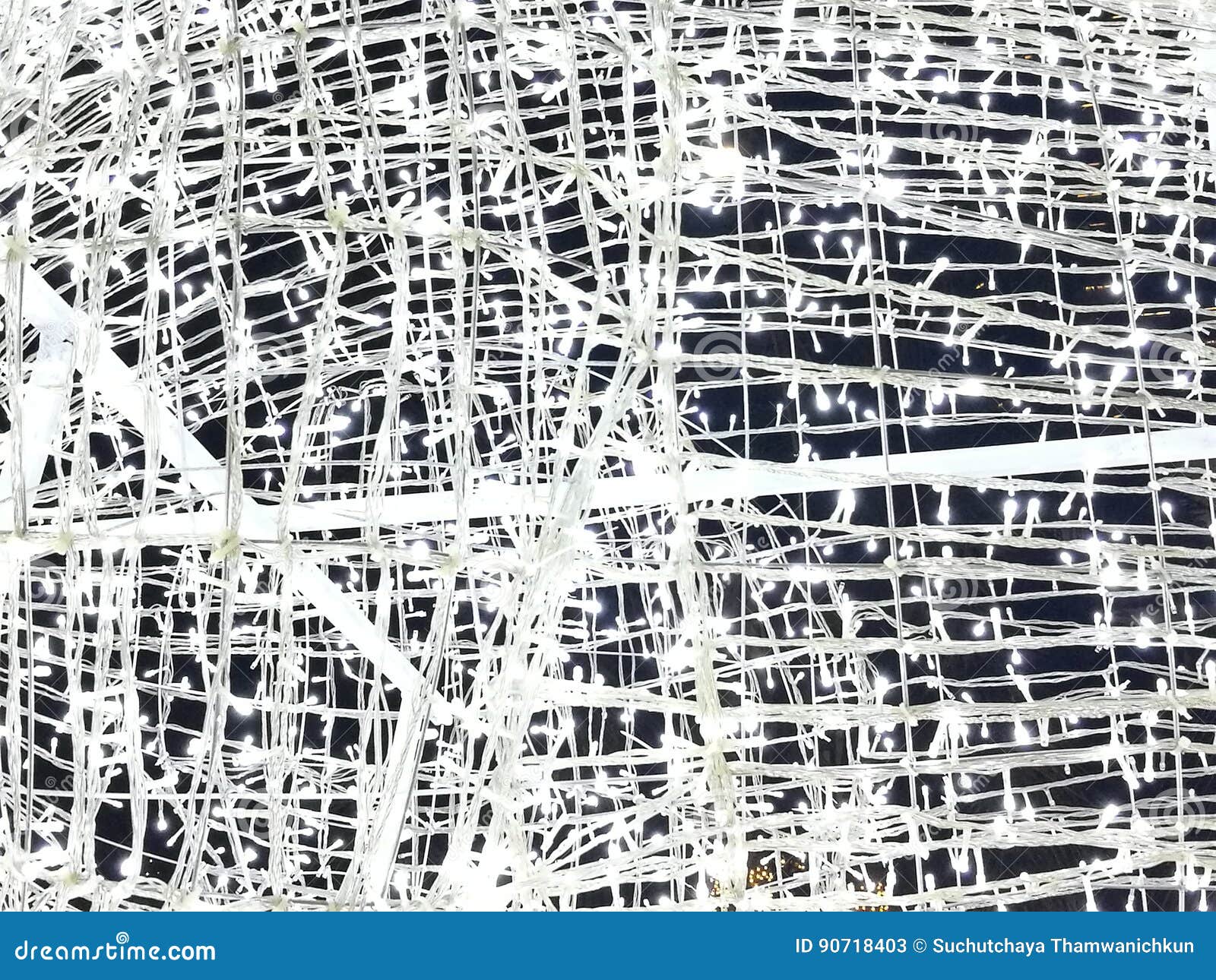 Blur White Light Bulb and Light Wire, Abstract Texture Background ...