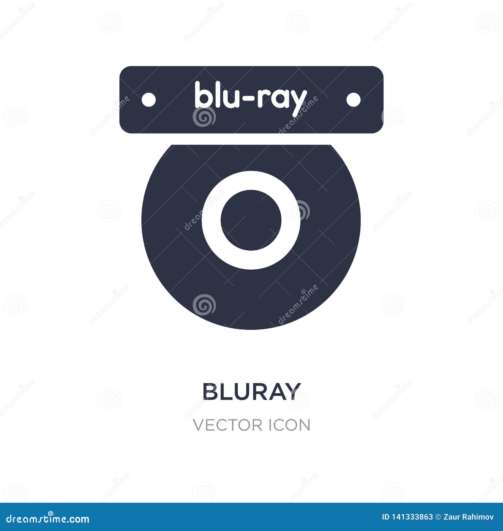 Bluray Icon On White Background. Simple Element Illustration From Hardware Concept Cartoon ...