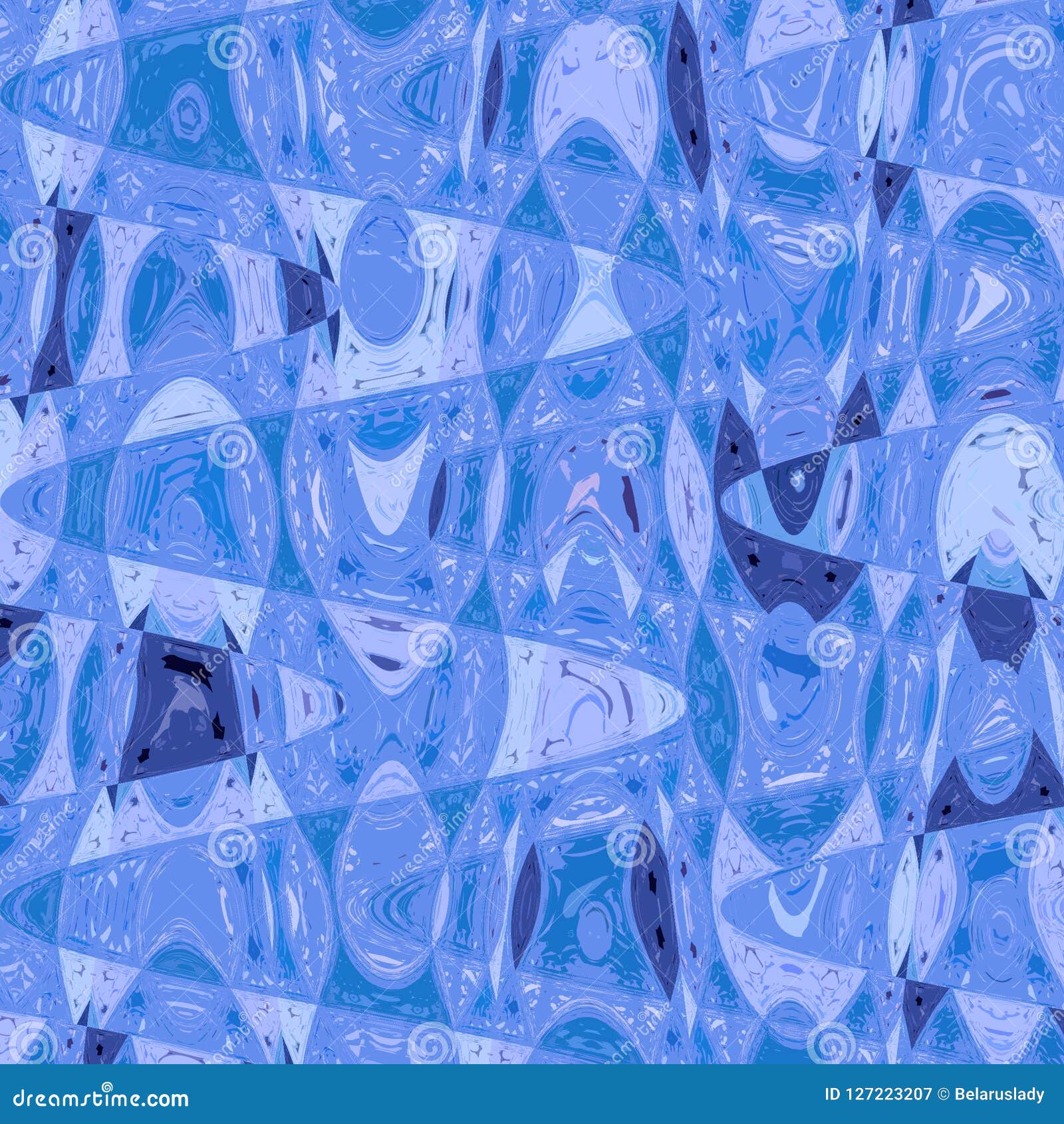 Blured Abstract Continuous Pattern with Circles and Zigzag Stock ...